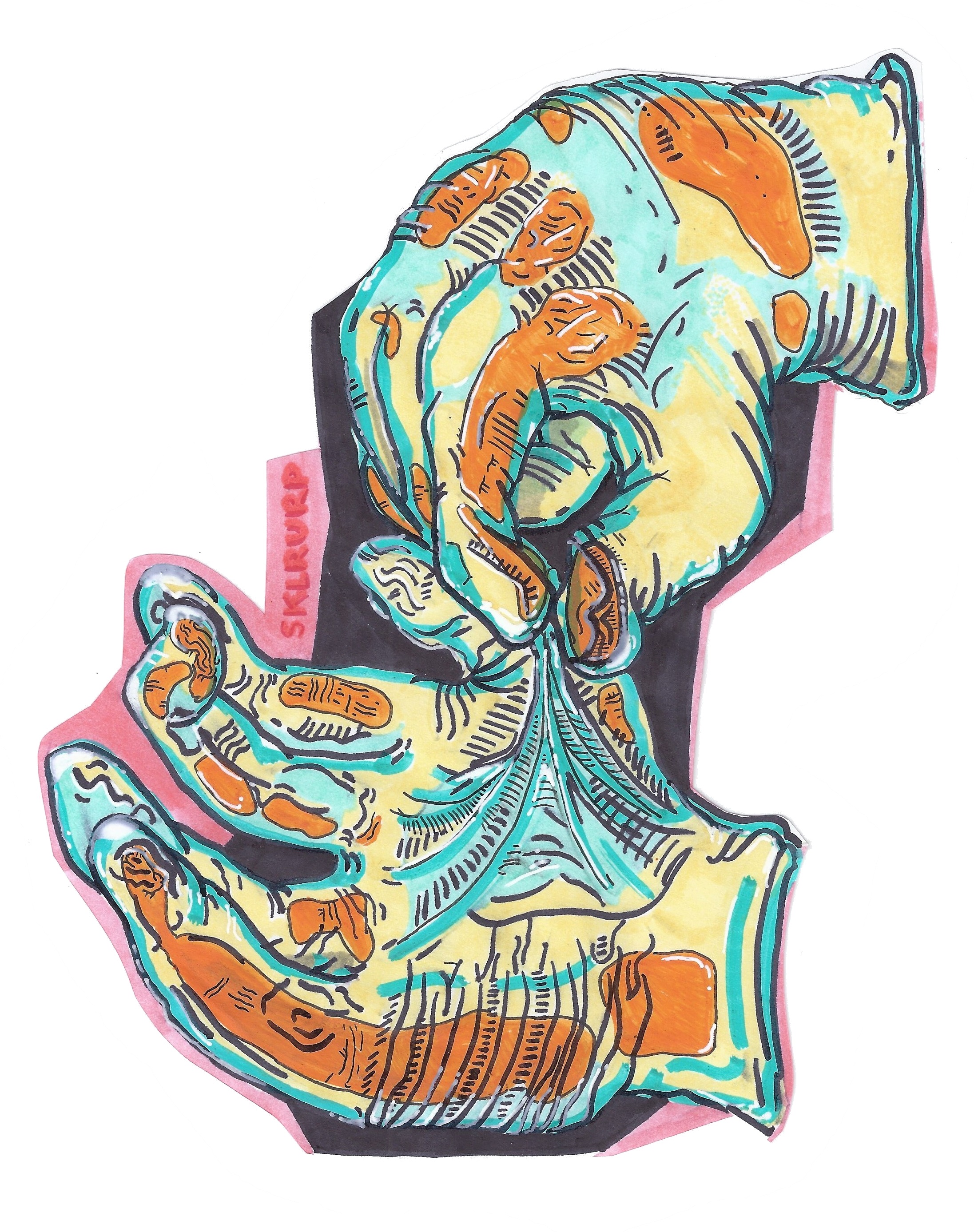 hand artwork clare moran – Pelican